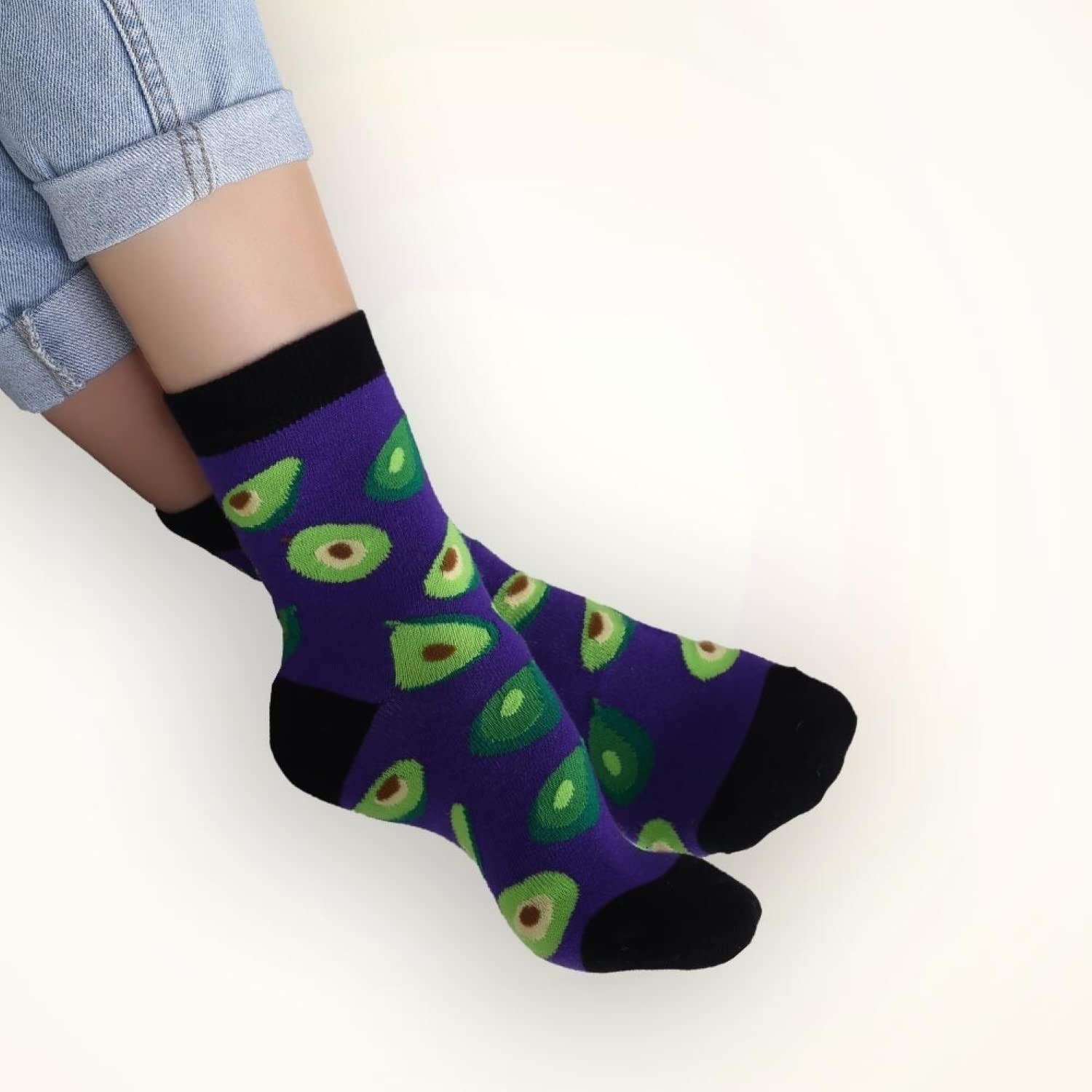 Colorcool 3 Pairs Colorful, Fun, Cool Style and Novelty Fashion Crew Socks for Women