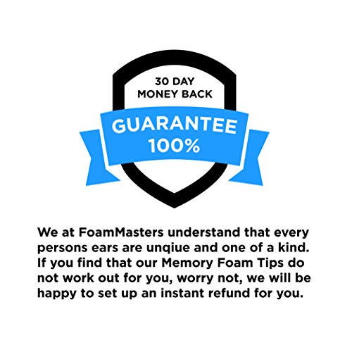 Foam Masters Memory Foam Ear Tips for AirPods Pro 1st & 2nd Gen | Comfortable | Secure | Better Noise Cancellation | Version 3.0 Replacement Buds (Small, Med, Large - 3 Pairs, Gray)