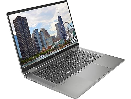 HP 2023 Convertible 2-in-1 Chromebook, 14" FHD IPS Touchscreen, Intel 11th i3 Processor Up to 4.0GHz, 8GB Ram, 128GB SSD, Fingerprint Reader, Super-Fast 6th Gen WiFi, Chrome OS, Dale Gray(Renewed)