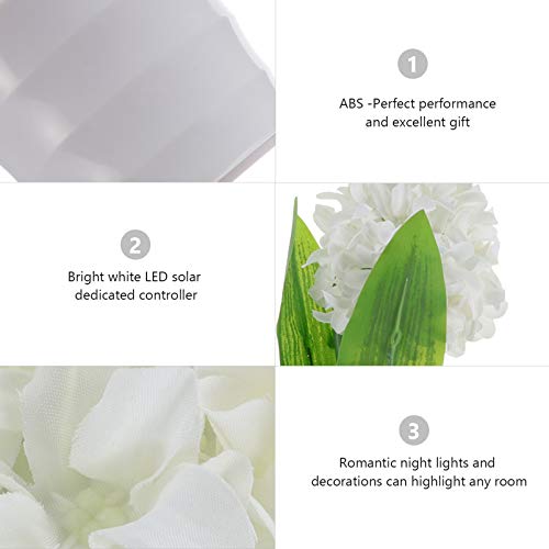 IMIKEYA Solar Power Stake Light Solar Garden Lights with Potted Flower Design LED Landscape Lighting Decorative Lighting for Walkway Patio Yard Garden Home Decoration