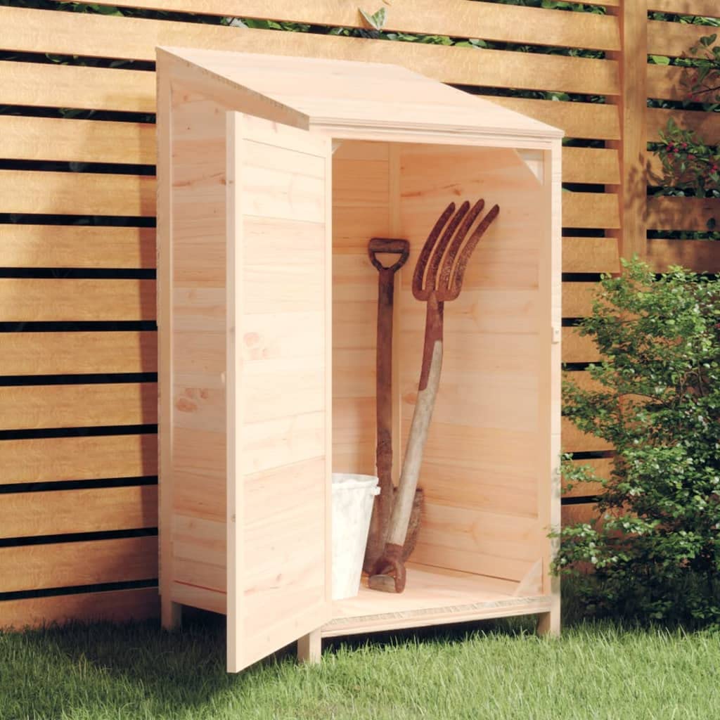 GOLINPEILO Wooden Garden Storage Shed, Outdoor Storage Cabinet, Garden Wood Tool Shed, Outside Wooden Shed Organizer for Yard, Patio, Deck and Porch, 21.7"x20.5"x44.1" Solid Wood Fir