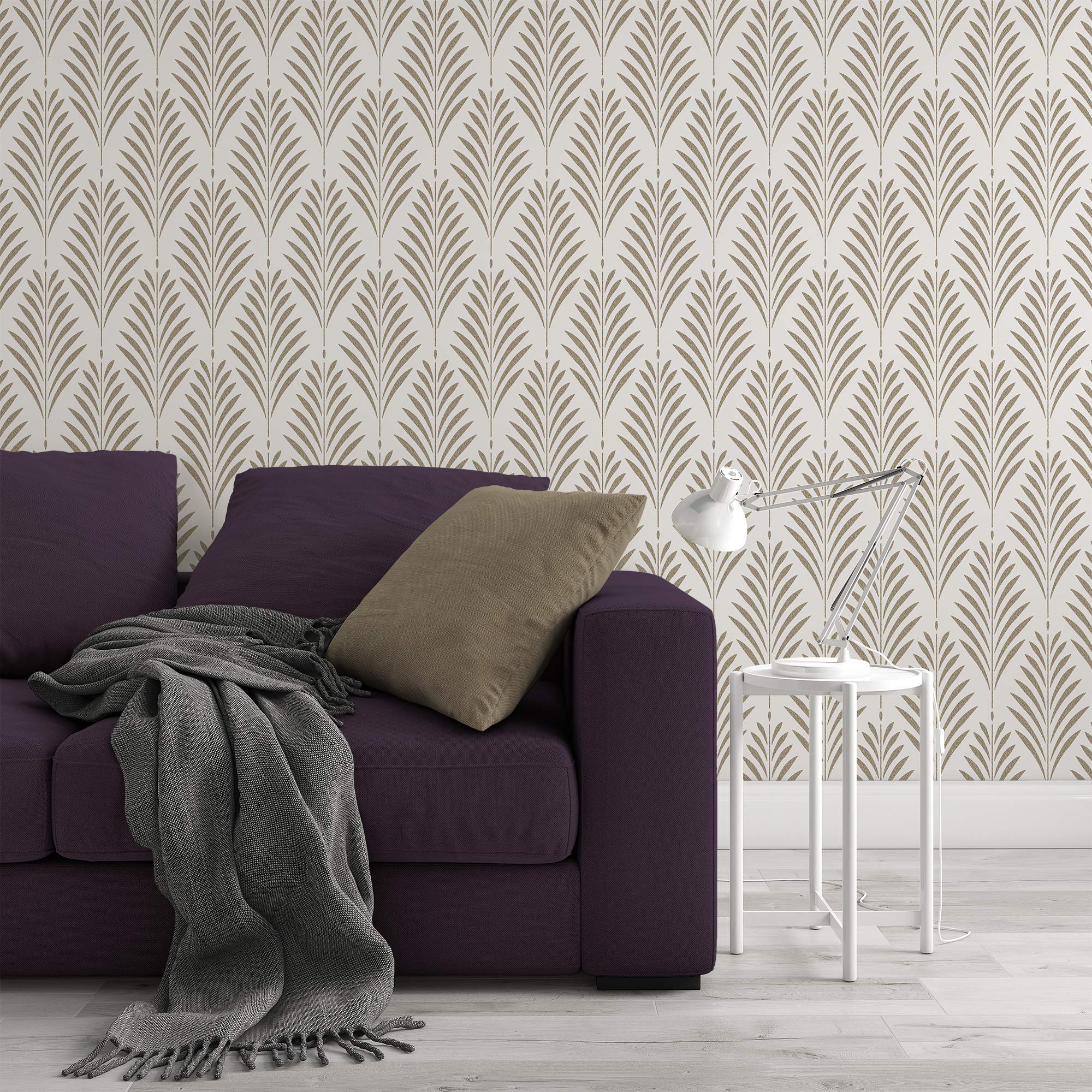 Fern Pattern Wall Stencil - Fern Wall Stencil, Stencils, Wall Stencil, Stencil for Painting - Wall Stencils for DIY Home Decor Projects