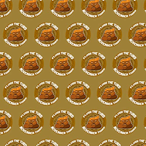GRAPHICS & MORE Flush the Turd November 3rd Gift Wrap Wrapping Paper Rolls