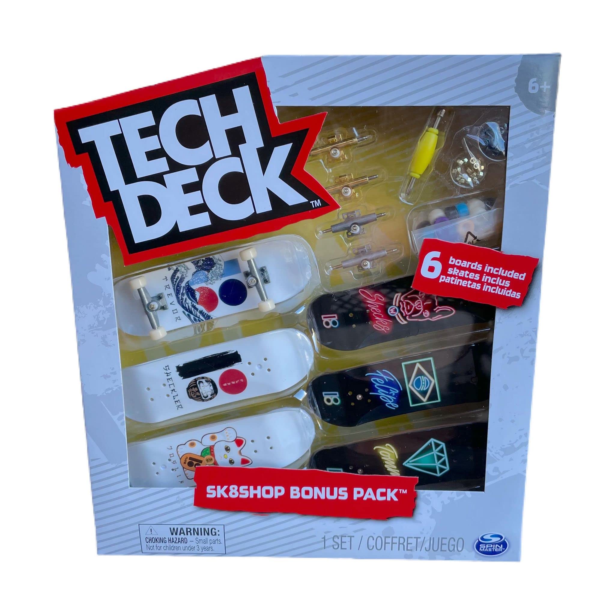 Tech Deck Sk8shop Bonus Pack Mini Finger Skateboard Multi (Baker (Sk8shop Bonus Pack))