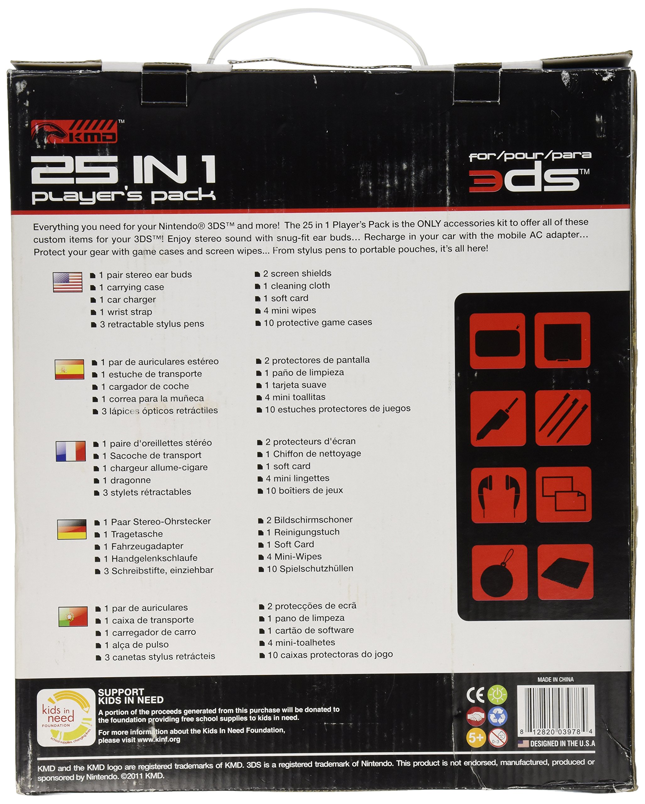 KMD 3DS Accessory Bundle 25 in 1 Players Pack