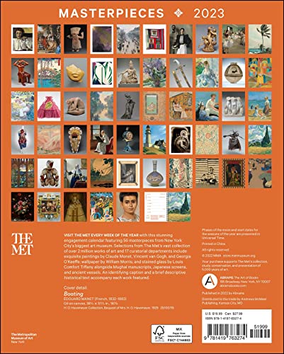 Masterpieces 12-Month 2023 Engagement Calendar