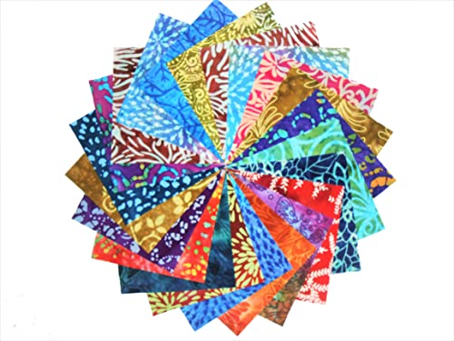 Matermaven Easy Quilt Kit Brilliant Diamond Batiks/Precut/Ready to Sew/Queen
