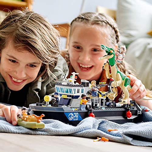 LEGO® Jurassic World Baryonyx Dinosaur Boat Escape 76942 Building Kit; Cool Toy Playset for Creative Kids