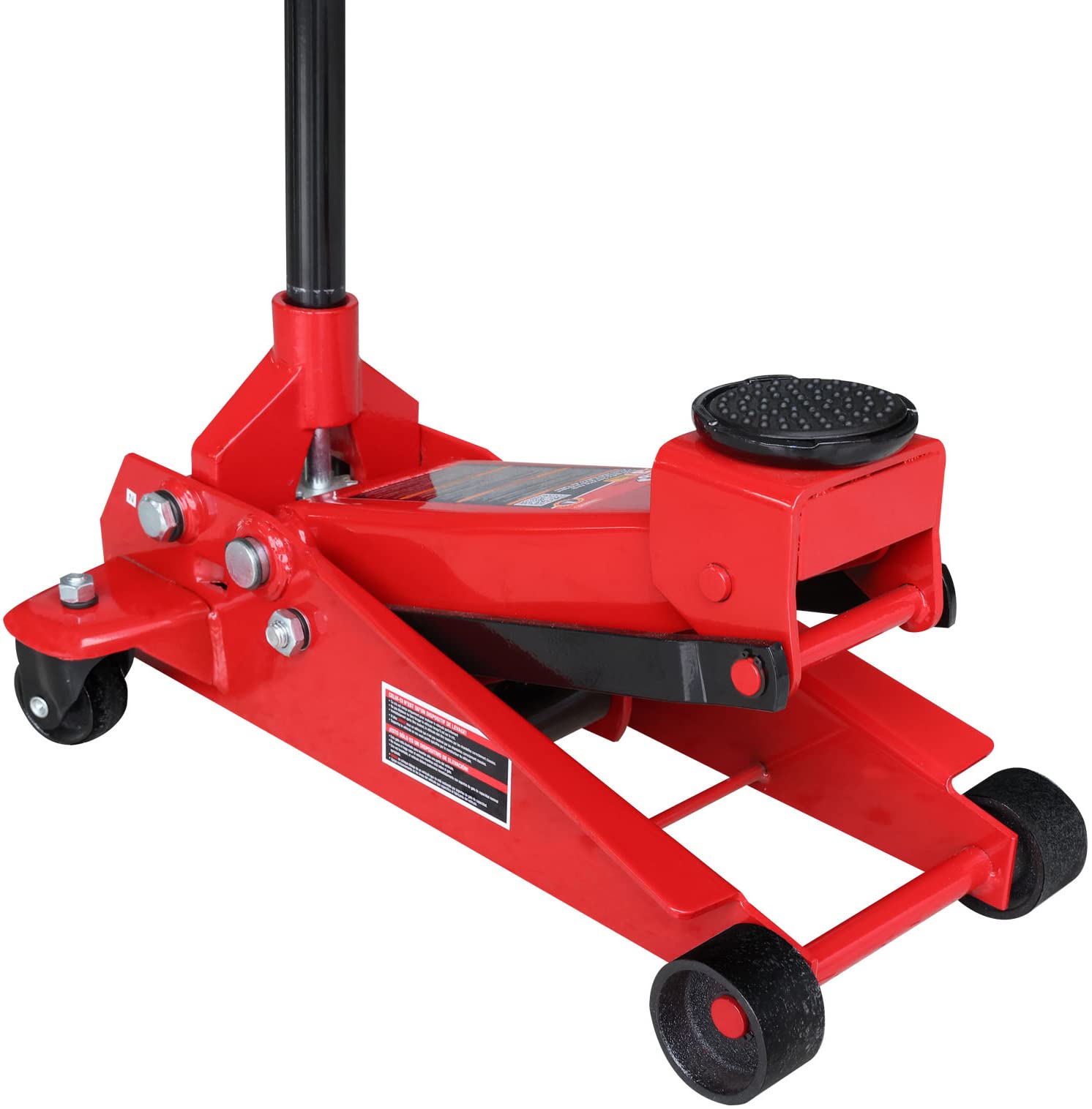 BIG RED T830025 Torin Hydraulic Floor Jack with Single Quick Lift Piston Pump, 3 Ton (6,000 lb) Capacity, Red