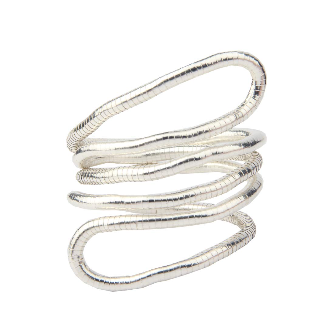 BNQL Bendable Snake Necklace Flexible Multi-purpose Necklace (Silver)