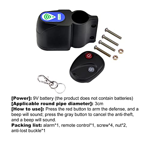 Bike Alarm Lock Bicycle Alarm Lock High Efficiency for Bicycle