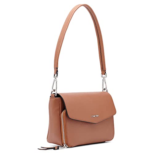 Calvin Klein Ava Novelty Demi Shoulder Bag, Caramel, One Size