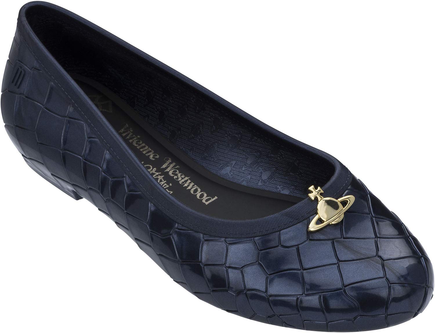 Melissa - Womens Vwa + Margo Ballerina Ii Ad Flats, Size: 6 M US, Color: Navy Dark
