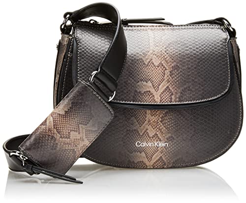 Calvin Klein Bella Novelty Crossbody, Black Ombre Snake
