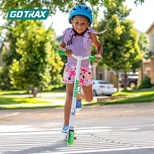 Gotrax Scout Electric Scooter for Kids Ages 4-7, Max 3 Miles Range and 6Mph Speed, 5" Flash Front Wheel and Unique Pedal Light, UL2272 Certified Aprroved Electric Kick Scooter for Boys Girls Blue