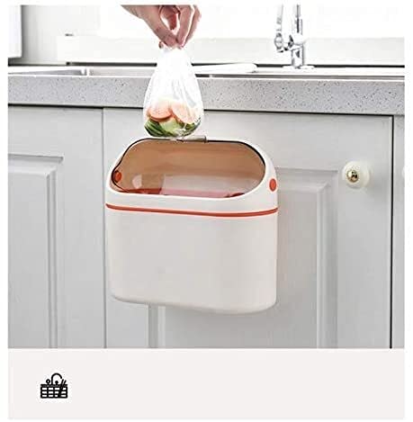 Garbage Container Trash Can Garbage Bin Bedroom Bin Rubbish Basket for Home Office Kitchen Bath Garbage Can/Blue (Color : Blue)