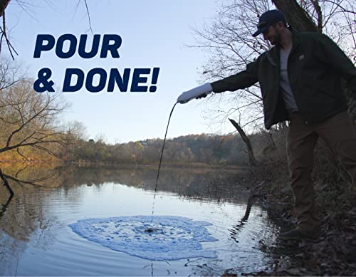 Crystal Blue Lake and Pond Dye - 1 Gallon - Royal Blue Color Treats up to 1 Acre - Clean, Clear & Crystal Blue Water - Environmentally Friendly Pond Dye