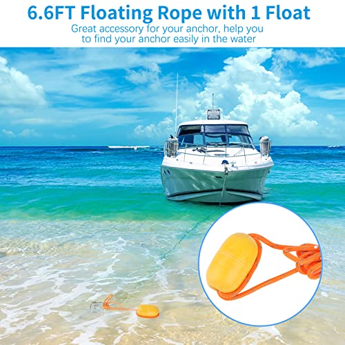 itayak Boat Sand Anchor, 316 Stainless Steel PWC Sand Anchors Ideal for Pontoon, Kayak Jet Ski Keeps Securely Near Sandbar Beach or Shallow Water, Detachable Design with Gift Handbag Packaging