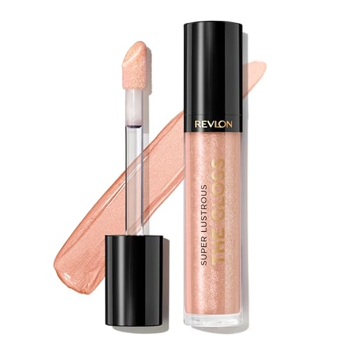 Revlon Super Lustrous Lip Gloss, Non-Sticky, High Shine Finish, 255 Sandstorm, 0.13 Oz