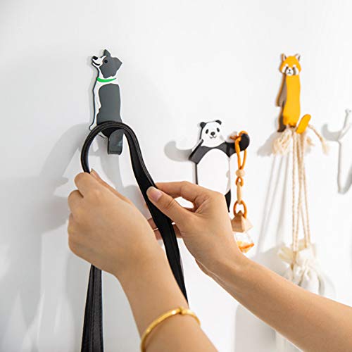 Gatuida Wall Hooks Rv Accessories 3pcs Animals Decorative Self Adhesive Hanger Hat Bags Hook Seamless Stick for Kids Room Kitchen Key Hanger Aesthetic Room Decor Hooks for Hanging