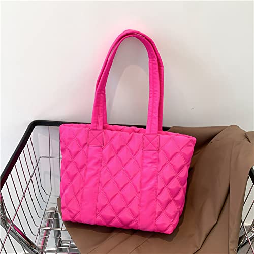 CLBDBAG Nylon Shoulder Bags Large Capacity Top-handle Bags Solild Color Shopping Shoulder Bags Casual Zipper for Party