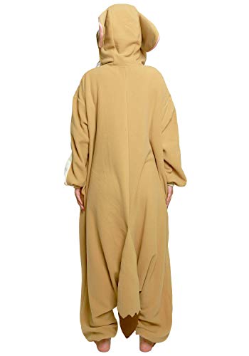 SAZAC Fennec Fox Kigurumi - Onesie Jumpsuit Halloween Costume (X-Large)