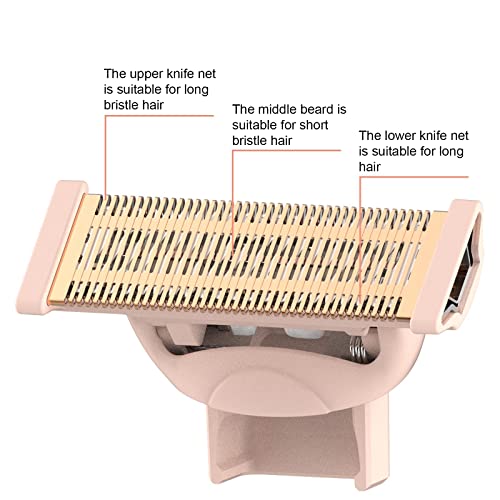 LinMei Women Shaver Replacement Heads Compatible for Finishtouch Flawless Nu Razor incude 2 Replacement Blades and 2 Cleaning Brush and 1 Storage Bag