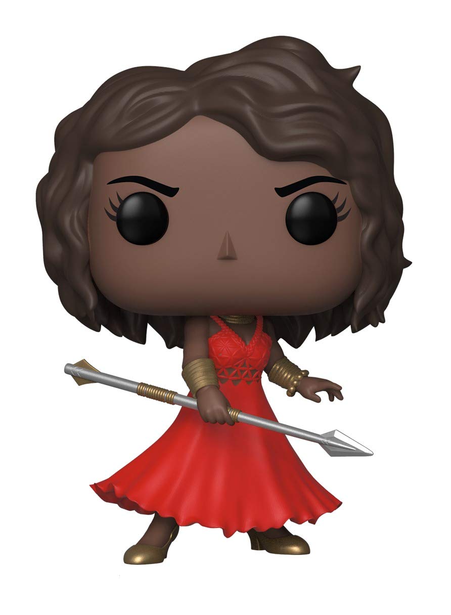 Pop! Marvel: Black Panther - Okoye with Red Dress and Removable Wig, Fall Convention Exclusive