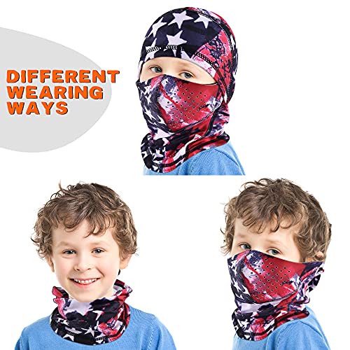 Botack Kids Ski Mask, Winter Warm Breathable Balaclava Face Mask for Boys Girls Snowboarding Snow Sports