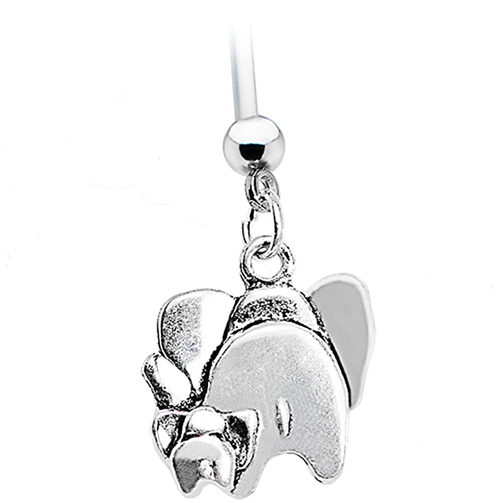 Body Candy Mommy and Elephant Pregnancy Belly Ring