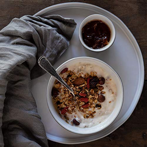 Costa Nova Ceramic Stoneware 17.5 oz. Soup & Cereal Bowl - Lagoa Eco Gres Collection, White | Microwave & Dishwasher Safe Dinnerware | Food Safe Glazing | Restaurant Quality Tableware