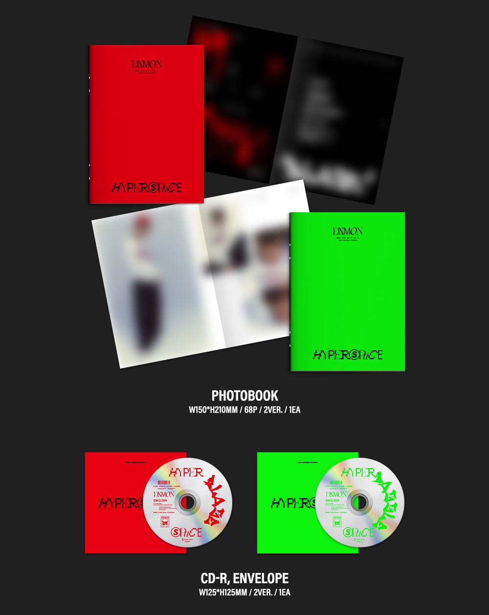 Dreamus DXMON - 1st Mini Album HYPERSPACE (BLAZE ver.), KTMCD1251