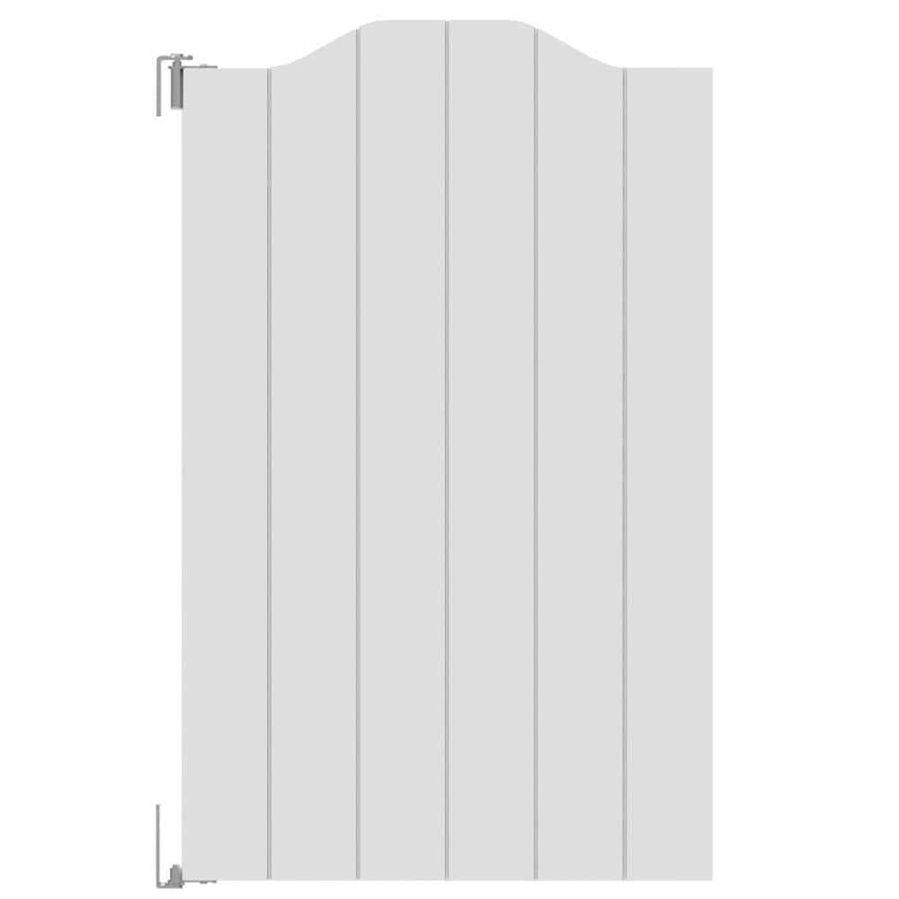 BOTOOT Swinging Door for 24/30/32/36 inches Width Vertical Stripe Cafe Door Bar Kitchen Bathroom Partition Door Two-Way Opening Automatic Closing Half Waist Door (32×42 inches)
