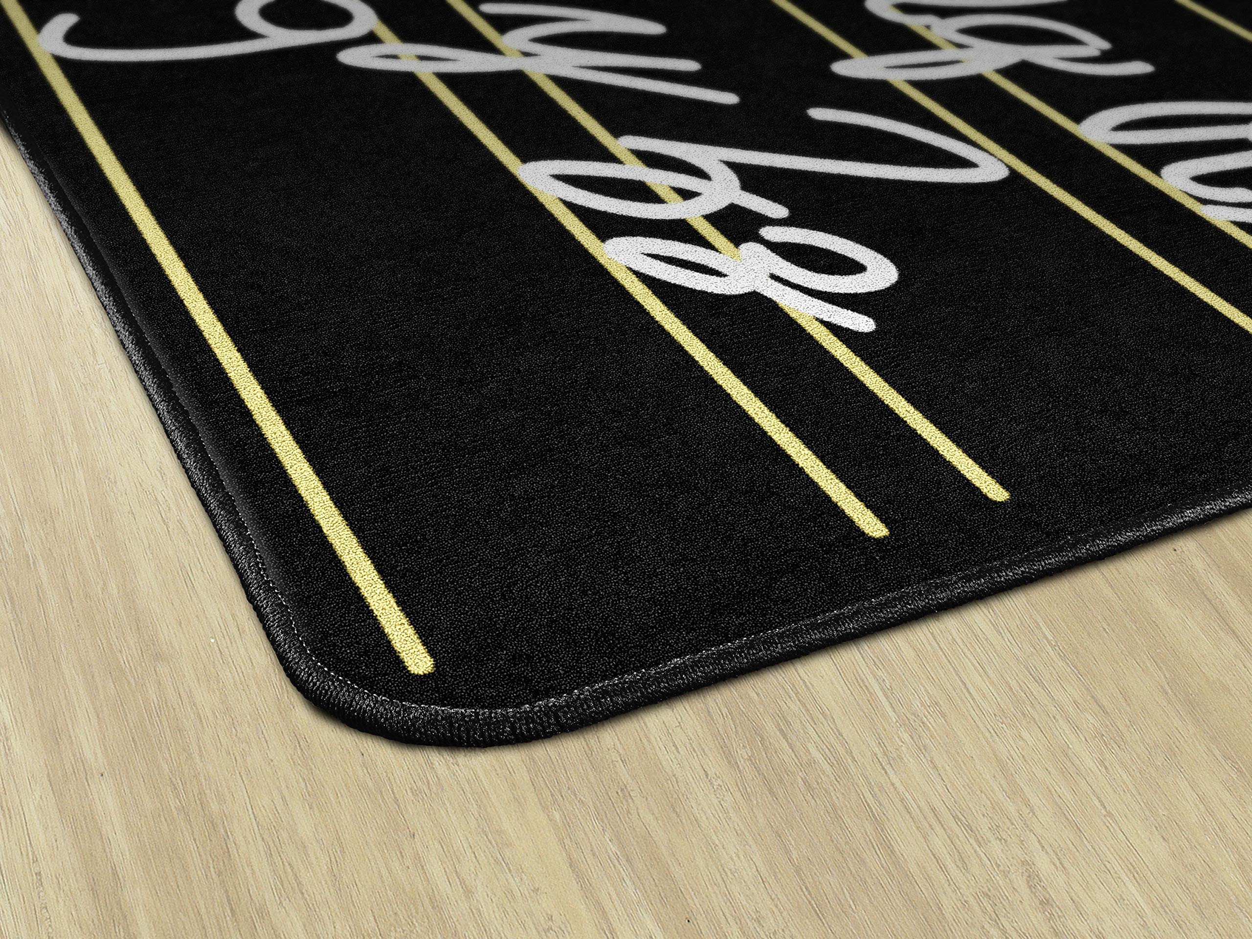 Flagship Carpets Handwriting Samplers ABC Children's Floor Area Rug for Indoor Classroom or Home Learning Area, Kids Room or Educational Play Mat, 7'6" x 12', Rectangle