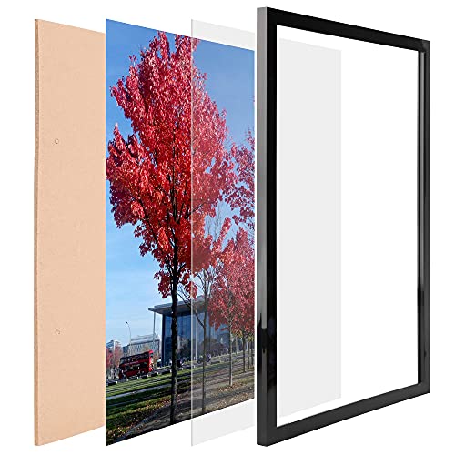 Medog 11 by 17 Picture Frame without Mat to Display picture 11x17 Wall Mounting Document Certificate Frames If Add Mat Can As 11x14 10x14 9x15 10x12 Picture Frame 11x17
