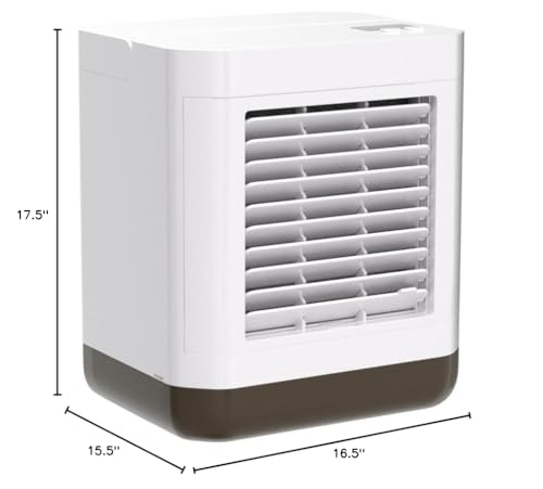 Portable Air Conditioners, Rechargeable Desktop Fan with 3-speed, Cordless Personal Air Cooler with Handle, Evaporative Air Cooling Conditioner for Home, Bedroom, Office, Camping Tent