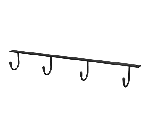 ORZ 3 PCS Coffee Mug Hooks Under Cabinet, Load Up to 12 Mug Cup (Black)