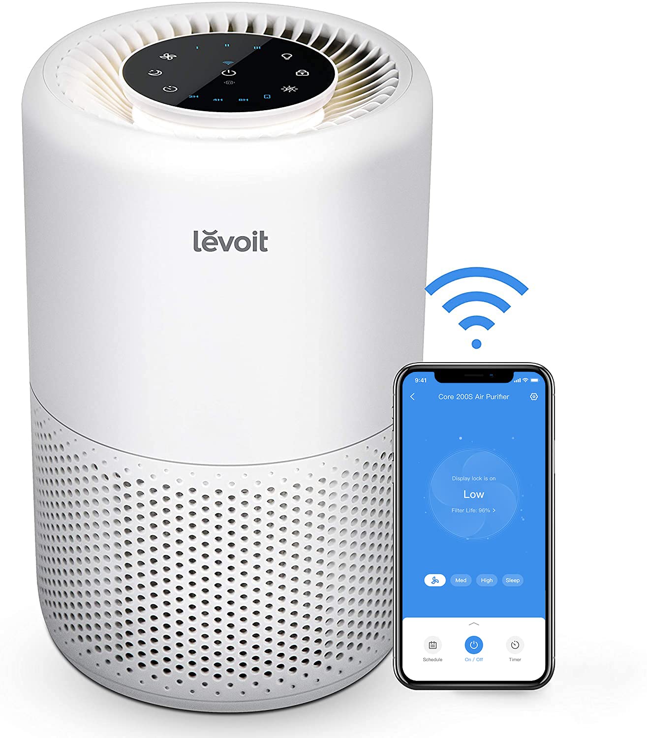 LEVOIT Air Purifier and Replacement Filter Bundle for Home Bedroom, Smart WiFi Alexa Control, Covers up to 915 Sq.Foot