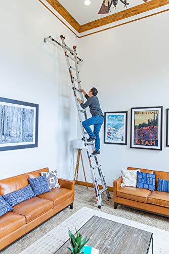 Little Giant Ladders, Epic, M22, 22 foot, Multi-Position Ladder, Aluminum, Type 1A, 300 lbs weight rating, (16822-818)