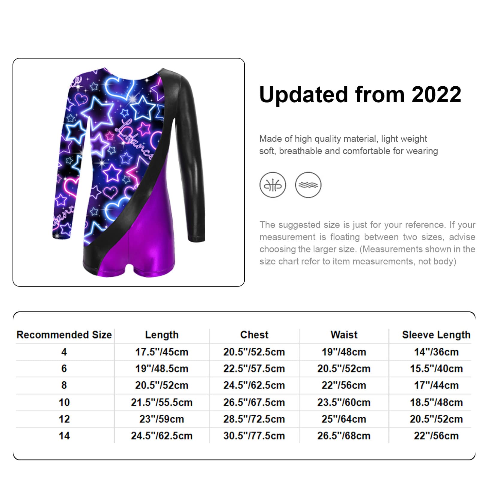 Choomomo Junior Girls Mesh Splice Gymnastics Dance Leotard One Piece Sports Workout Jumpsuit Pink 8 Years
