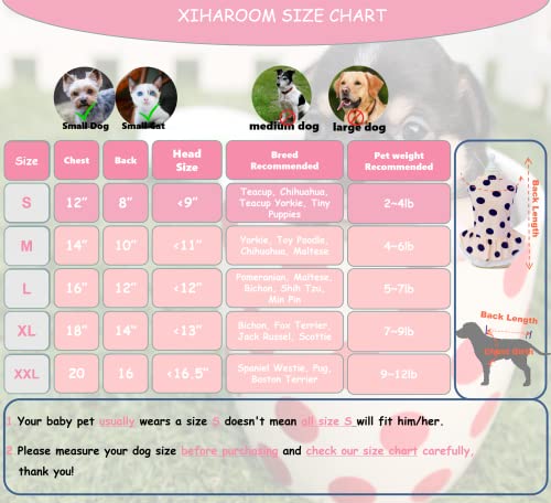 MSNFOASM 2Pcs-Pet Dog Elastic Soft Dress,Cute Polka Dots Lace Skirt for Small Dogs Cats(White&Pink S)