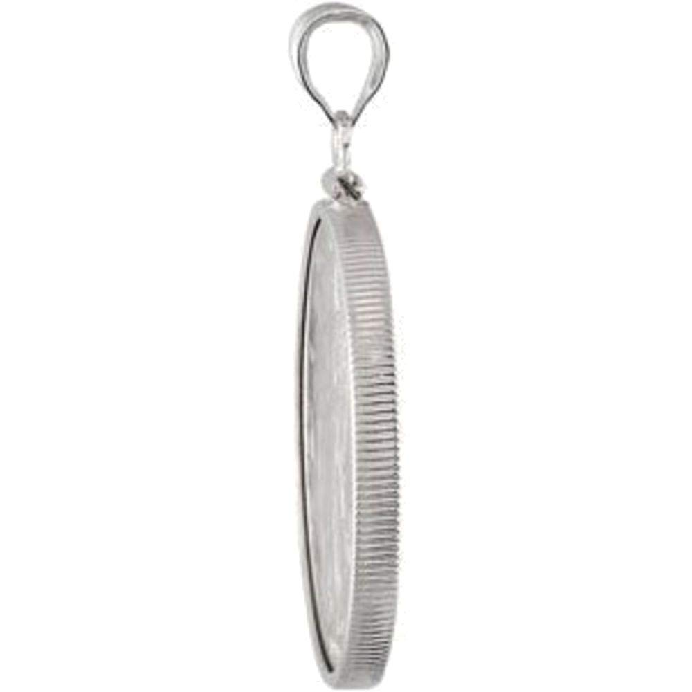 Bonyak Jewelry Sterling Silver Walking Liberty 1/2 Dollar Coin Pendant
