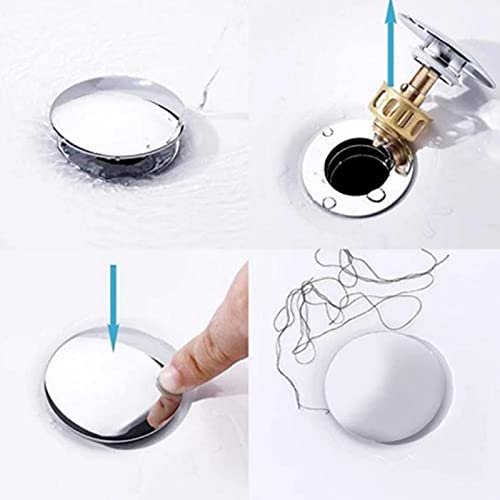 LMMDDP Basin Up Drain Filter Universal Wash Basin Bounce Drain Filter Sink Drain Vanity Stopper Up Drain Filter Bathroom Use