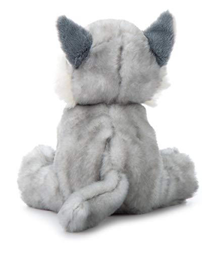 The Petting Zoo Wolf Stuffed Animal, Gifts for Kids, Wild Onez Zoo Animals, Grey Wolf Plush Toy 9 inches