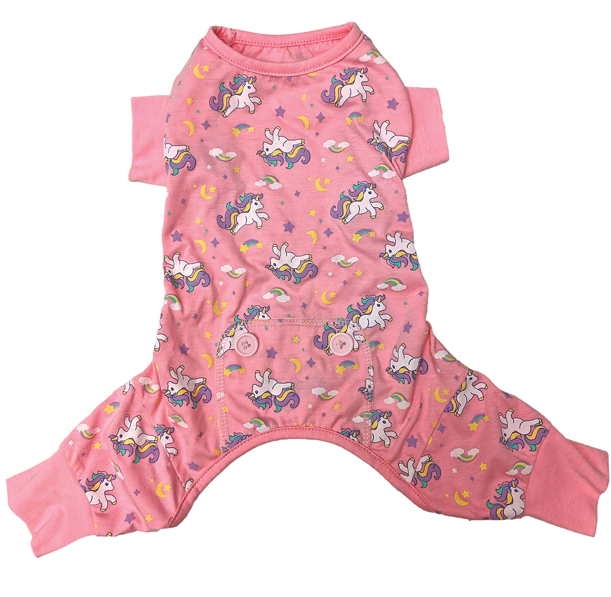 Fashion Pet Unicorn PJ's Dog Pajamas Pink Large
