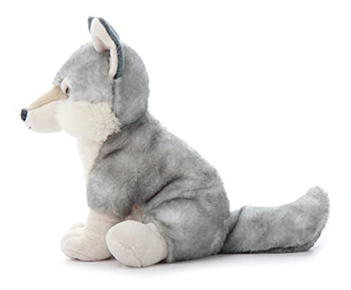 The Petting Zoo Wolf Stuffed Animal, Gifts for Kids, Wild Onez Zoo Animals, Grey Wolf Plush Toy 12 inches