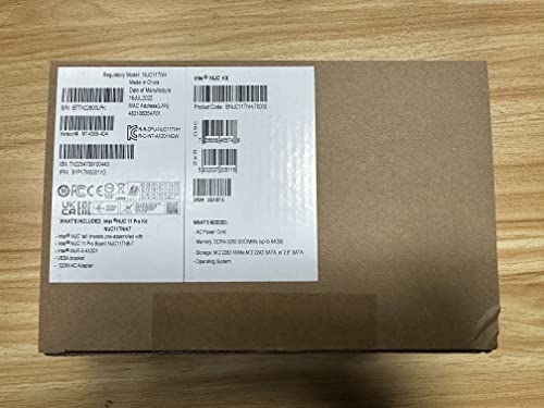 Intel NUC 12 Pro NUC12WSHi7 Dual LAN Mini Desktop Computer, 12th Gen Core i7-1260P(12C/16T, Up to 4.4G) Mini PC, 16G RAM,1T SSD