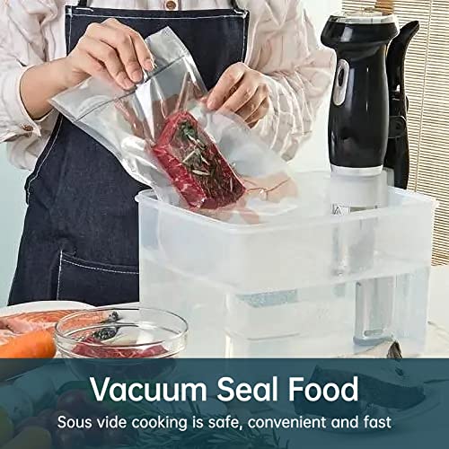 SEATAO 300 Pint 8" X 12" Vacuum Sealer Bags with Bpa Free and Heavy Duty, Vacuum Seal Food Sealer Bags,great for Food Storage Vaccume Sealer Precut Bag,seal a Meal