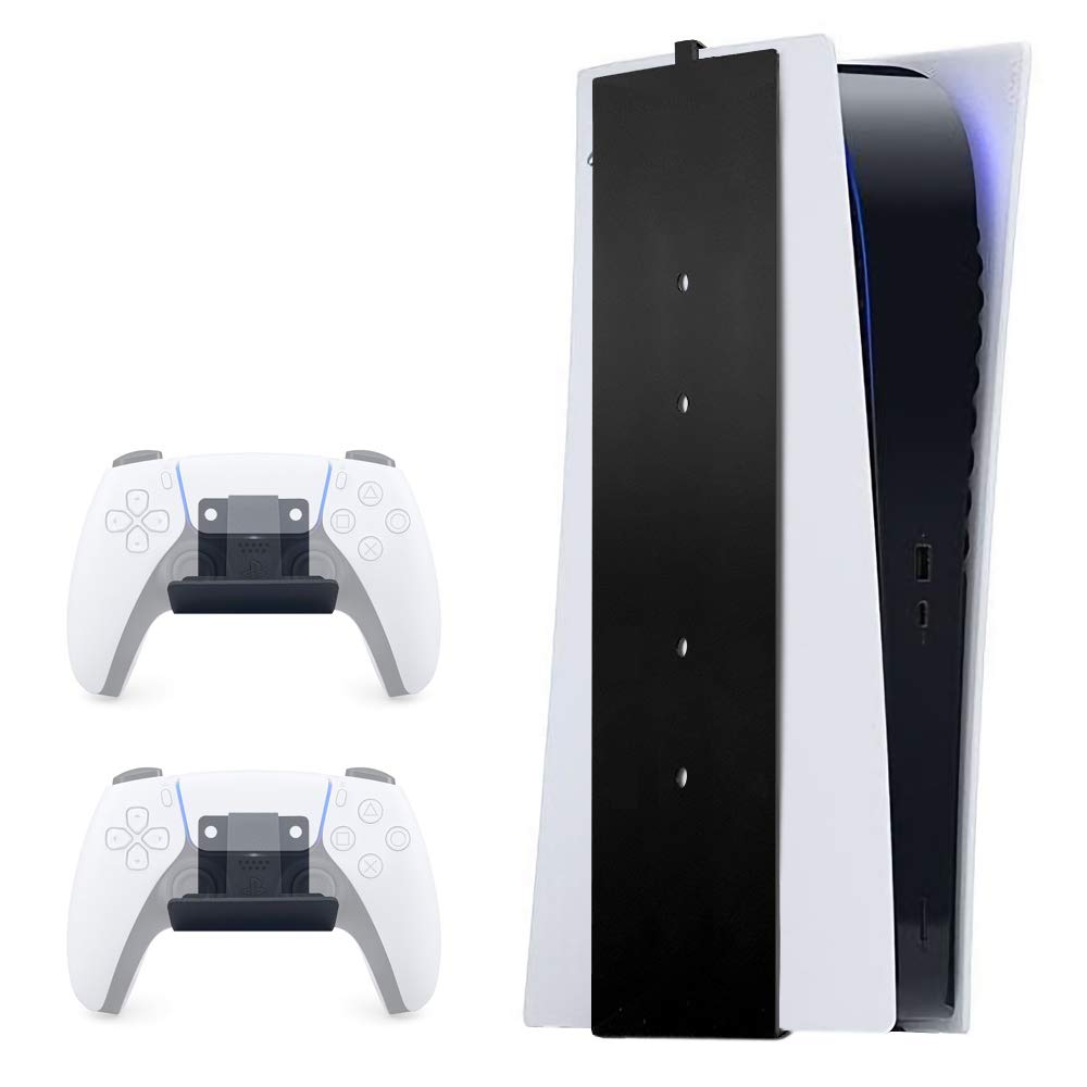 TheJD PS5 Wall Mount & VESA MOUNT on The Back of The TV - PlayStation 5 Mount (Black)…