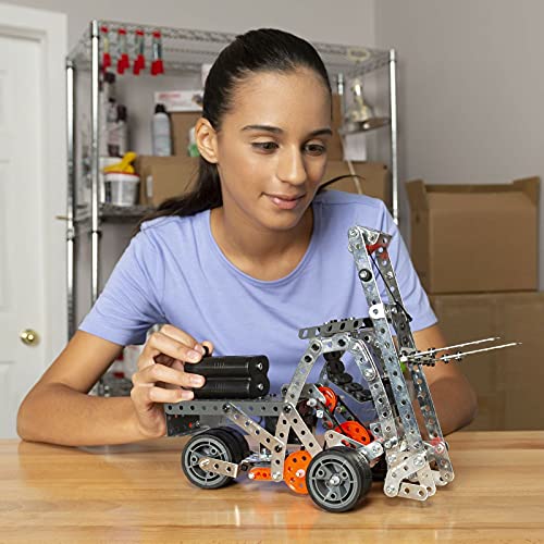Meccano Erector Super Construction 25-in-1 Motorized Building Set, Steam Education Toy, 638 Parts, for Ages 10+